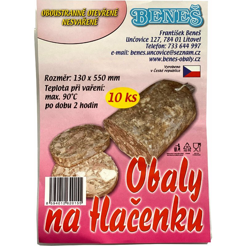 Obaly na tlačenku 13x55 cm 10 ks | Od Kulináře