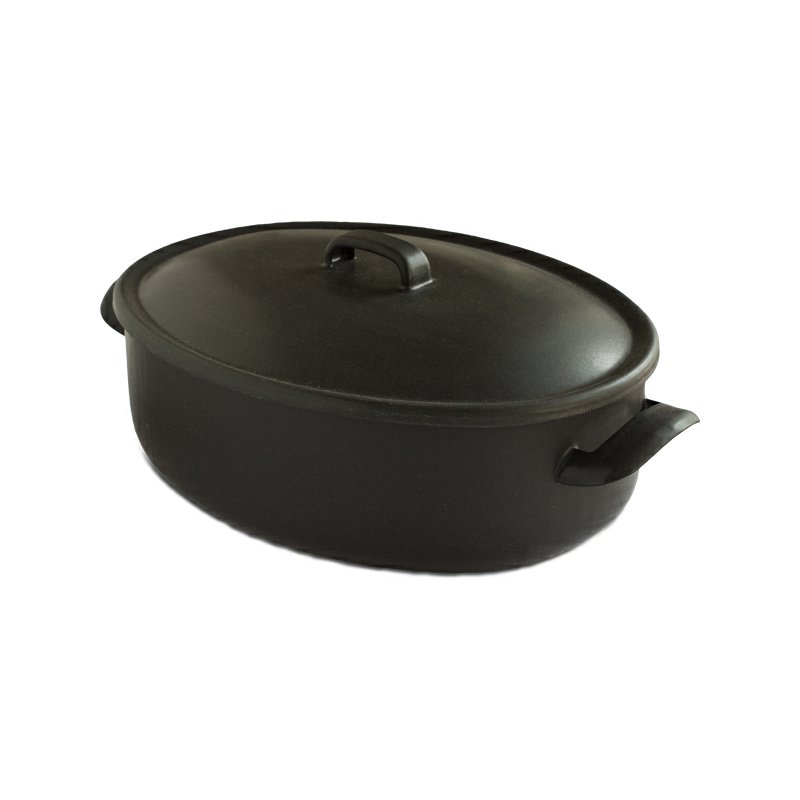 Oválný pekáč s poklicí modrý smalt Belis 32 cm | Od Kulináře